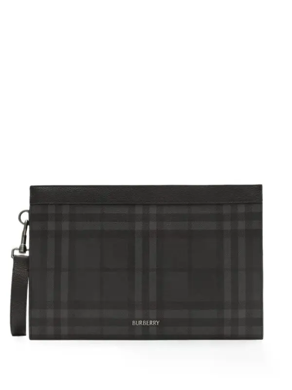 Burberry City Check Zip Pouch