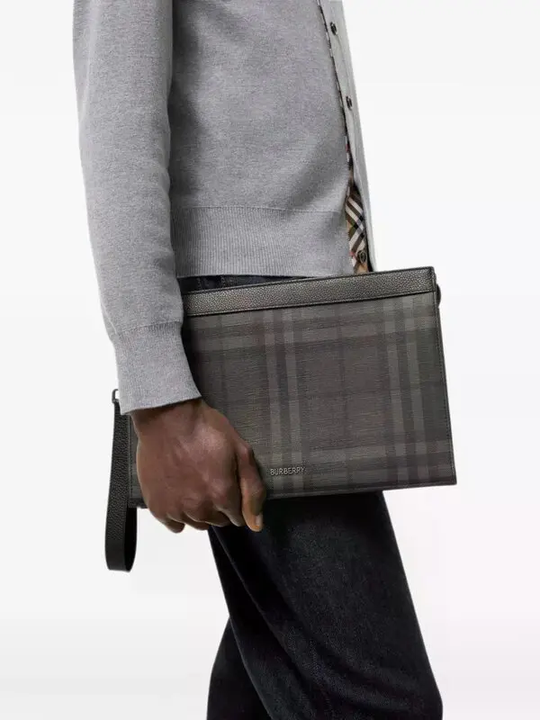 Burberry City Check Zip Pouch