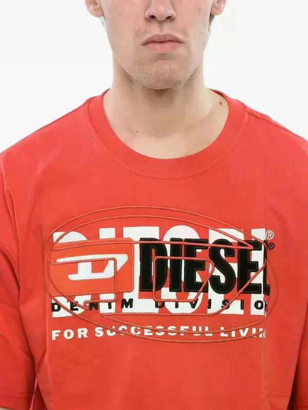 DIESEL® T-shirt With Layered Logos