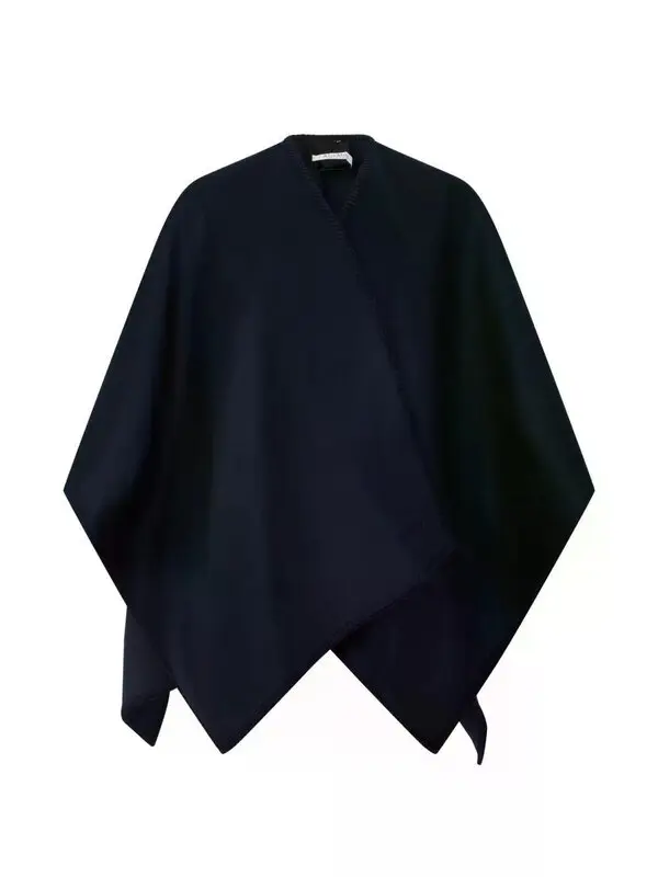 Max Mara Blanket-stitch Cape Jacket