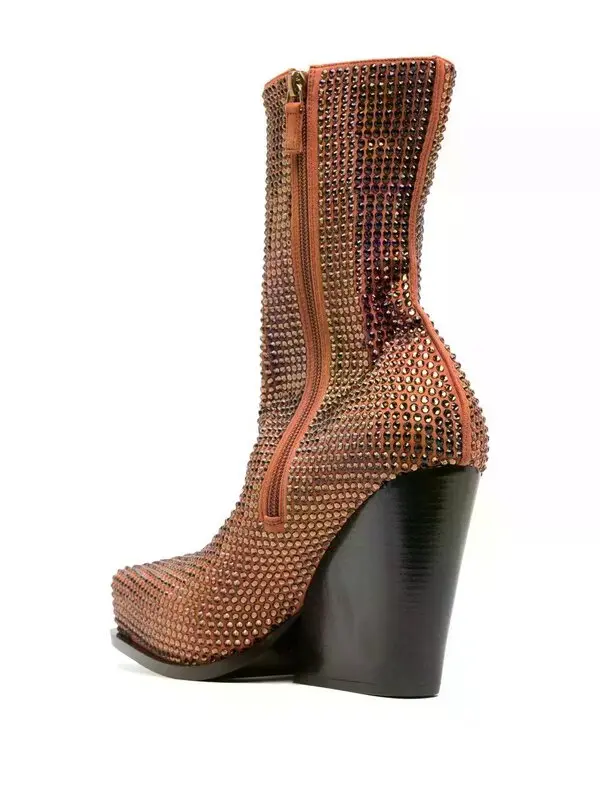 Stella McCartney Crystal Cowboy Ankle Boots