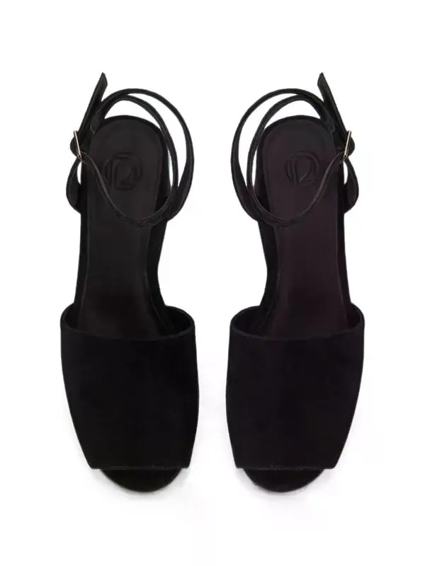 12 STOREEZ Fonda Platform Sandals - Black