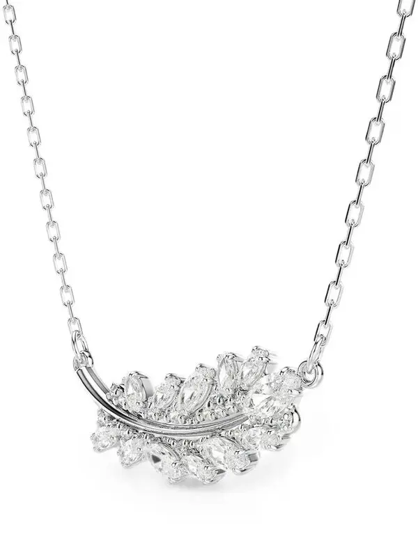 SWAROVSKI Feather-motif Crystal Necklace