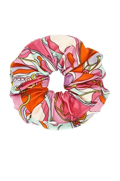 Emilio Pucci Silk Twill Scrunchie - Multicolor