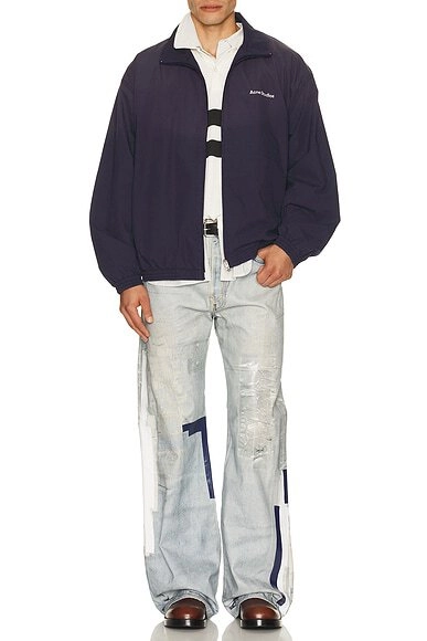 Acne Studios Olando Soft Cotton Poplin Jacket - Navy
