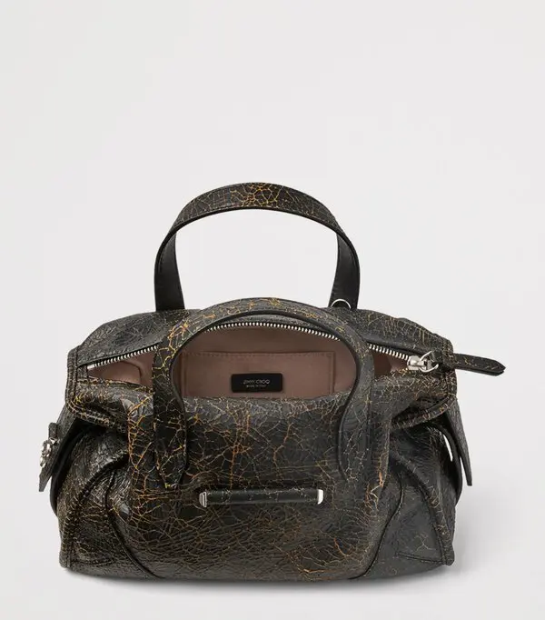 JIMMY CHOO Barfilo Cracked Leather Bag
