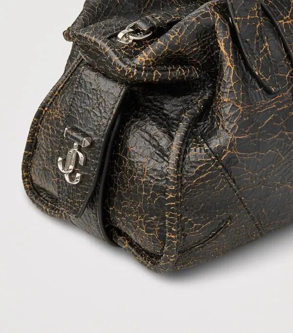 JIMMY CHOO Barfilo Cracked Leather Bag