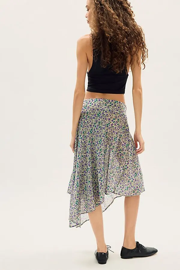 SPELL Mimi Rose Asymmetrical Skirt