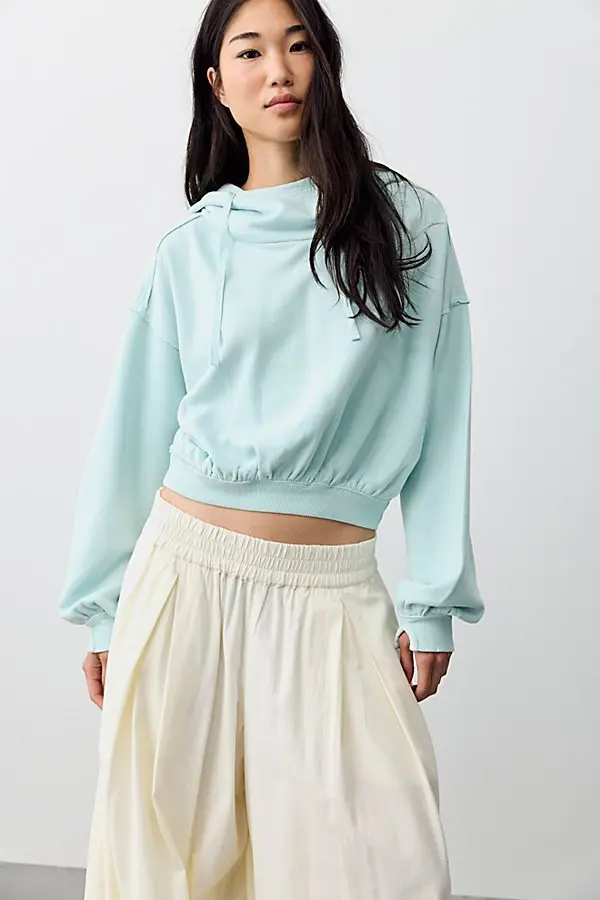 Free People Wesley Hoodie - Glacier