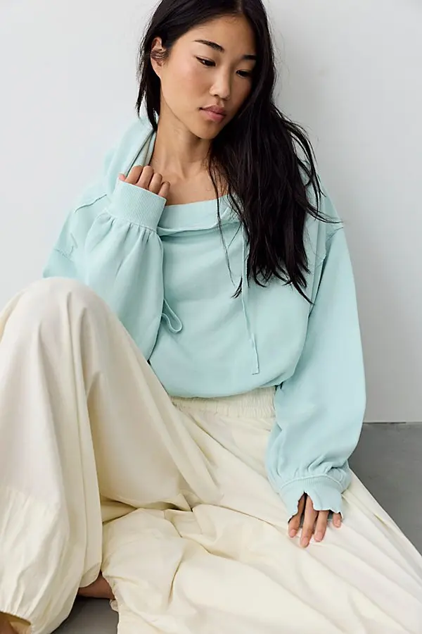 Free People Wesley Hoodie - Glacier