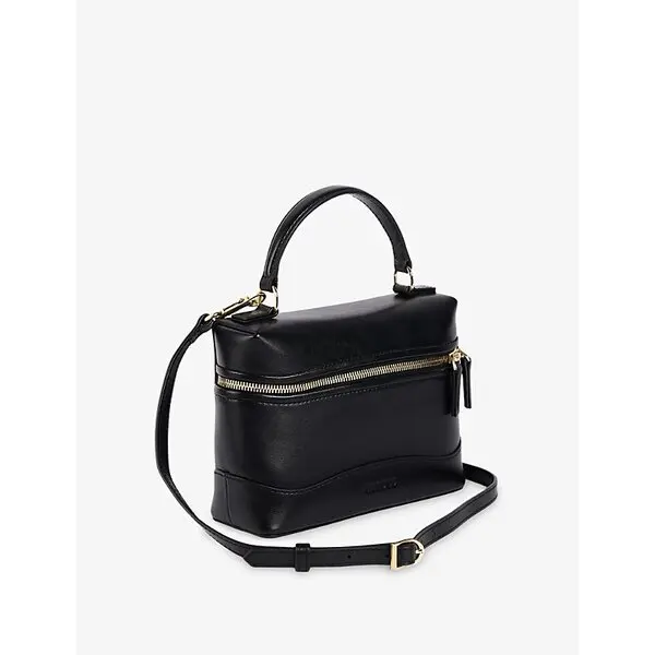 Sandro Tangolino Leather Top-handle Bag - Black