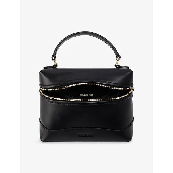 Sandro Tangolino Leather Top-handle Bag - Black