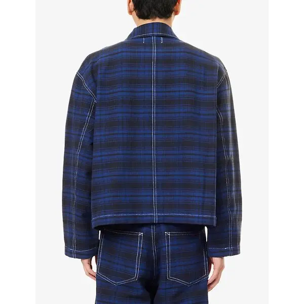 STORY MFG. Cove Check Cotton Jacket