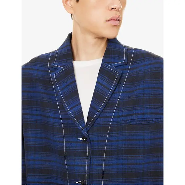 STORY MFG. Cove Check Cotton Jacket