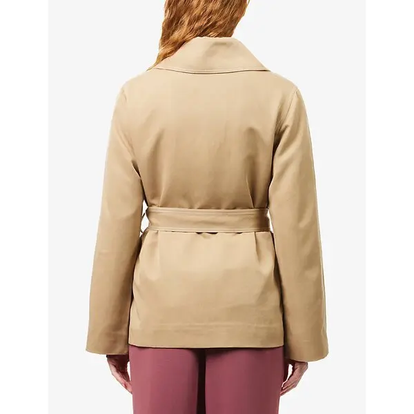 Varley Cropped Lyocell-blend Trench Jacket