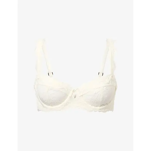 Lounge Adorn Floral Lace Balcony Bra
