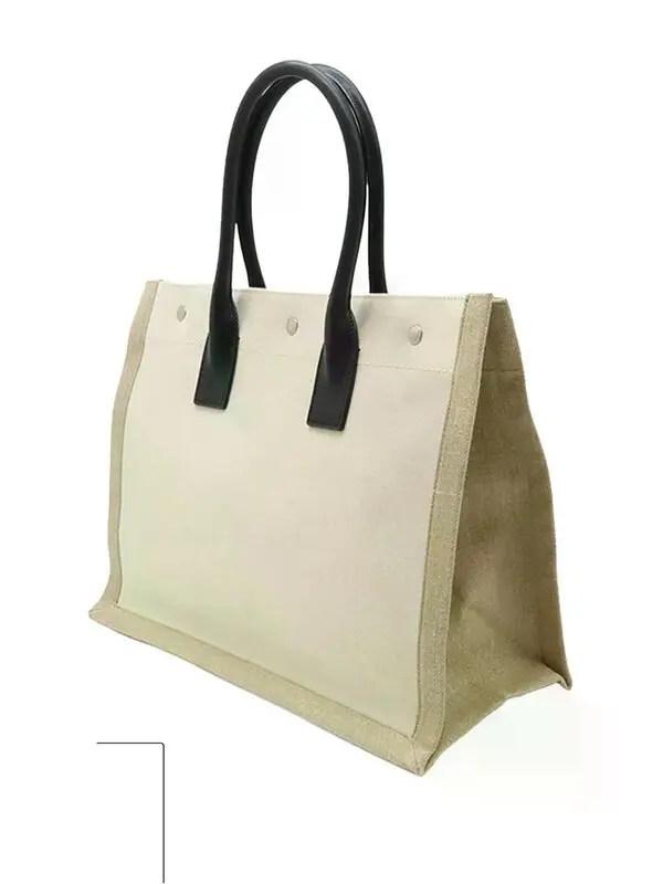 Saint Laurent Rive Gauche Tote Bag - Neutrals