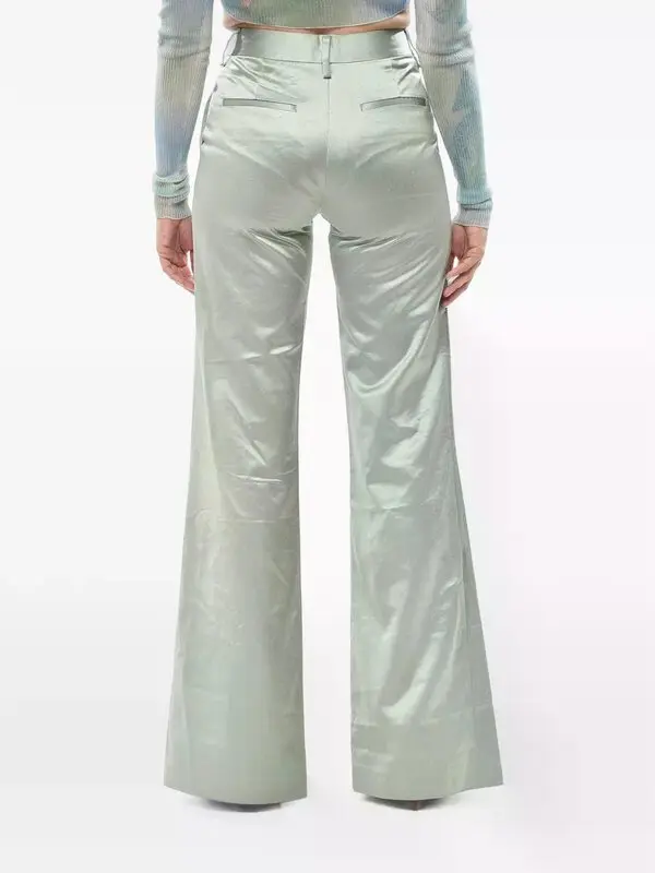 Off-White Satin Slit Detail Trousers