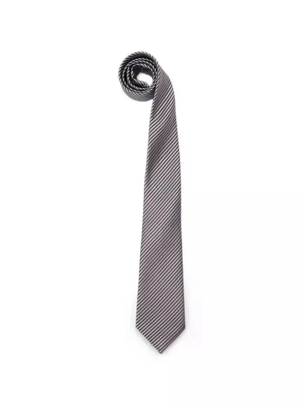 Giorgio Armani Diagonal Stripe Silk Neck Tie