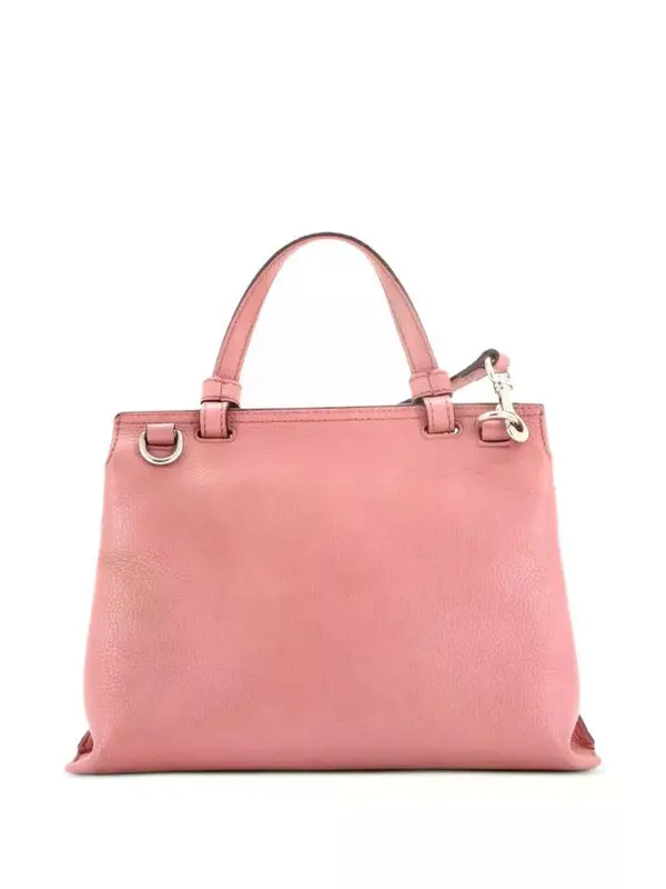 Gucci Bamboo Daily Top Handle Bag Leather Small Satchel