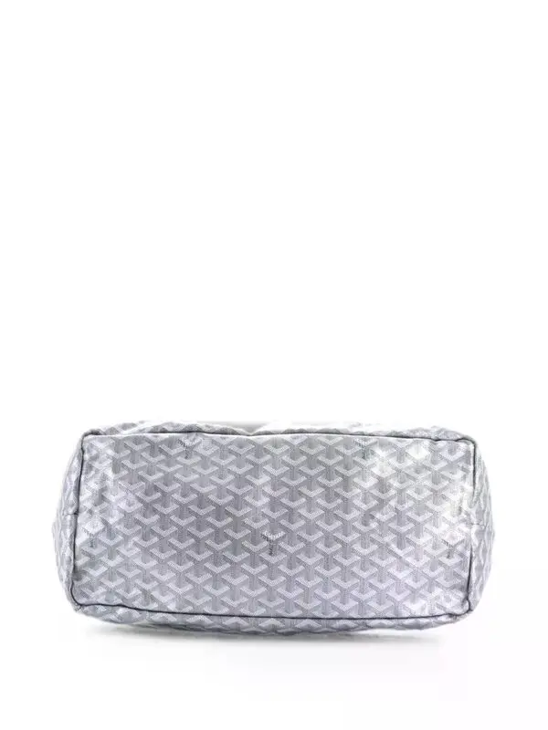 Goyard Saint Louis Precious Metals Coated Canvas Gm Tote Bag - Silver