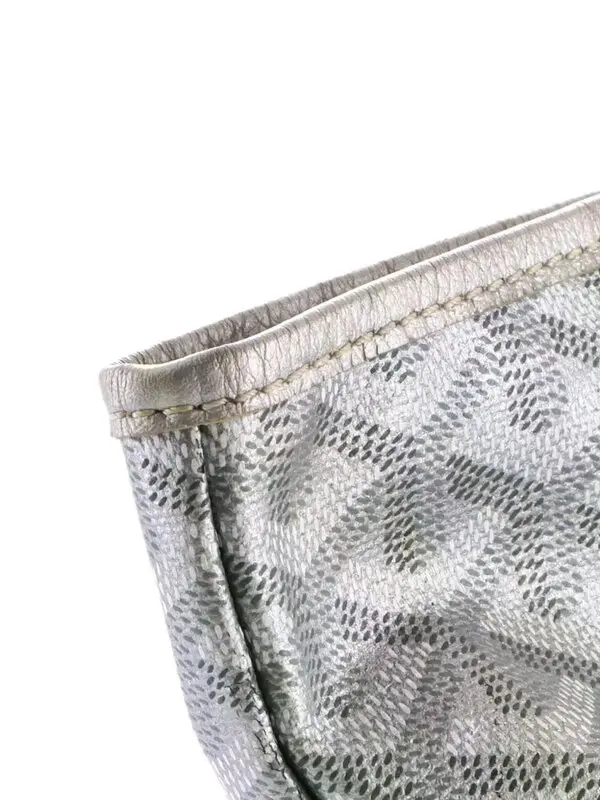 Goyard Saint Louis Precious Metals Coated Canvas Gm Tote Bag - Silver