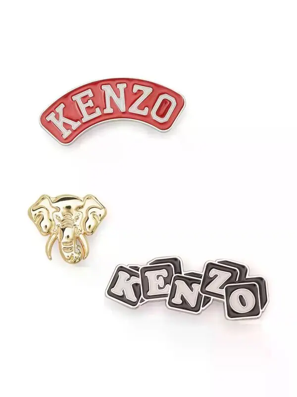 Kenzo Set-of-three Logo Pins