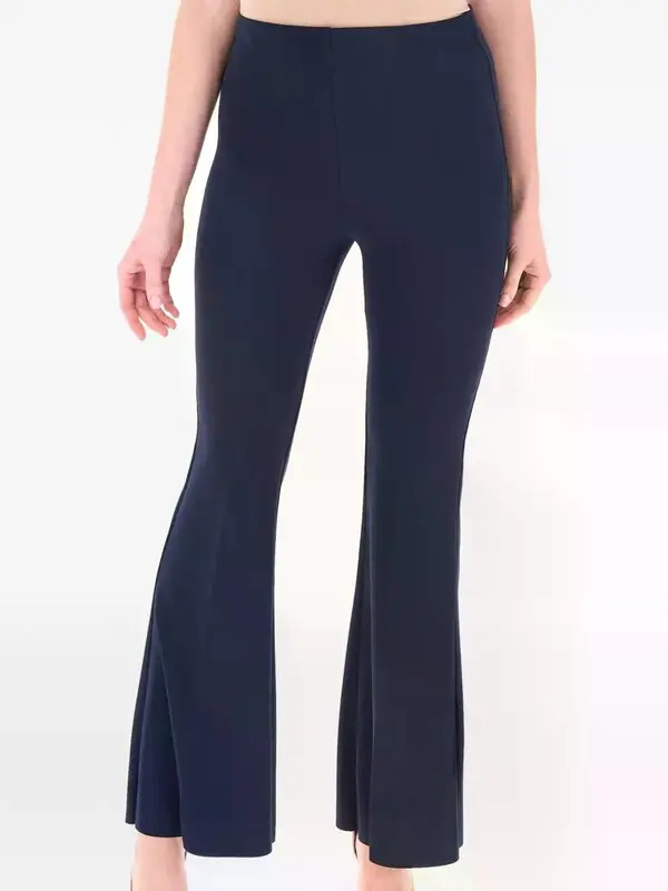 VICOLO Flared Leg Trousers - Blue