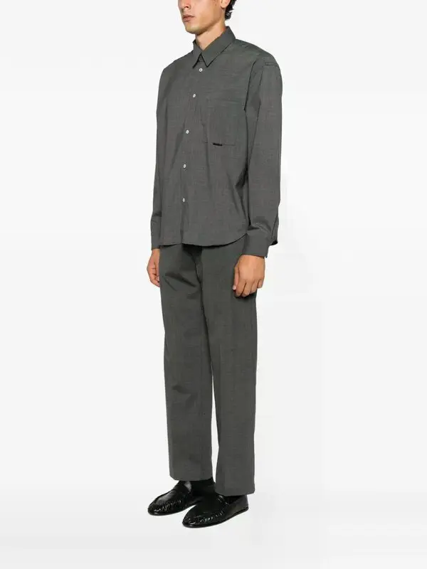 LARDINI Chest-pocket Button-up Shirt