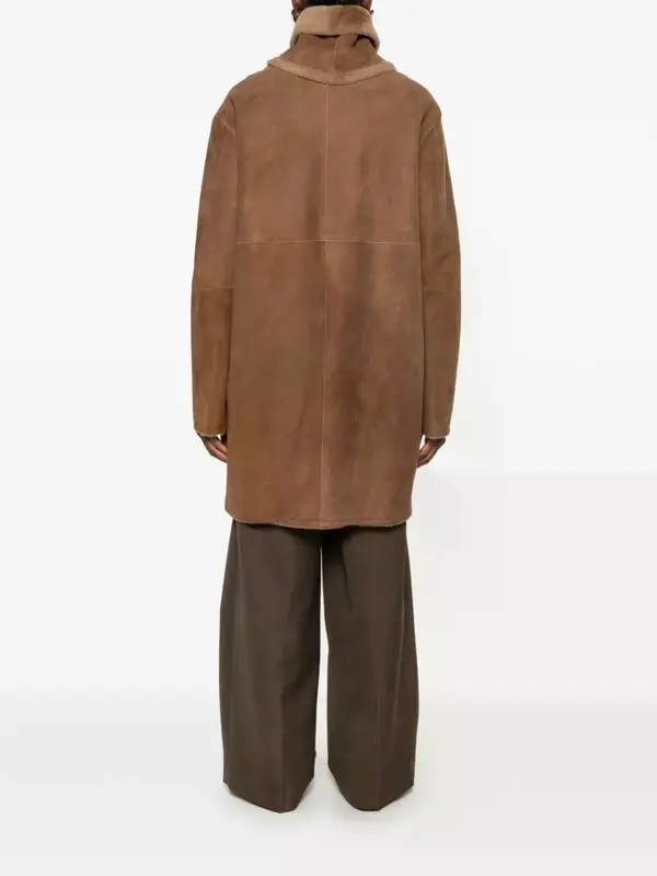 MANZONI 24 Shearling-lined Scarf Detail Coat
