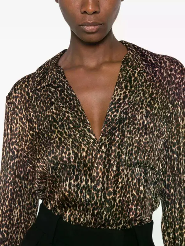 Saint Laurent Leopard-print Shirt