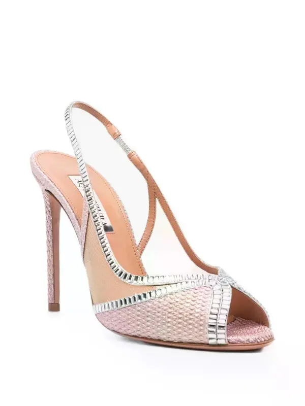 AQUAZZURA Wild Aurora Crystal-embellished Heeled Sandals