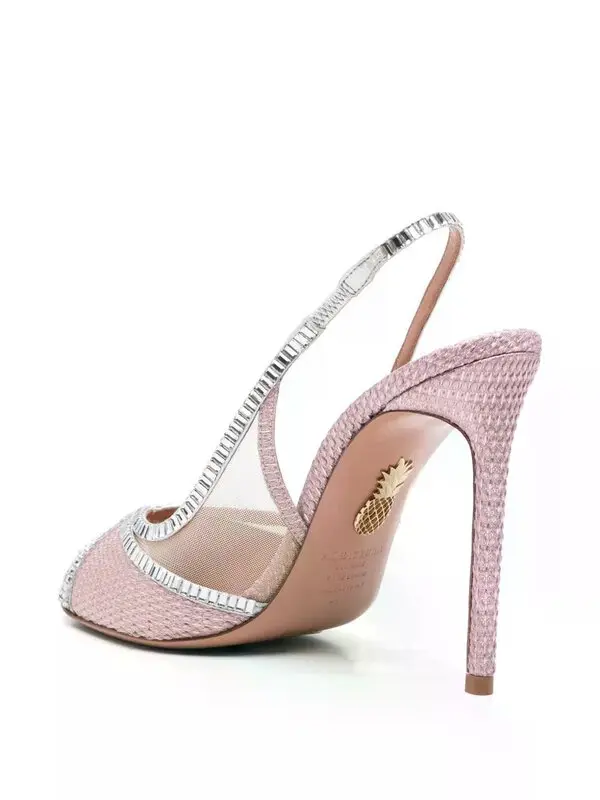 AQUAZZURA Wild Aurora Crystal-embellished Heeled Sandals
