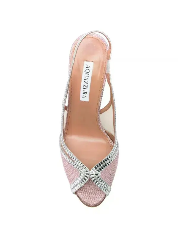 AQUAZZURA Wild Aurora Crystal-embellished Heeled Sandals