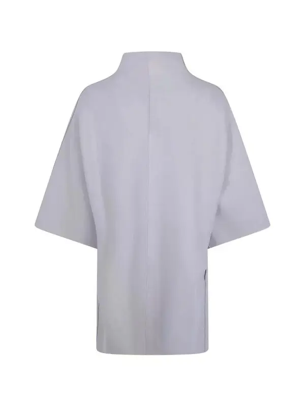 Harris Wharf London High-neck Wide-sleeve Coat