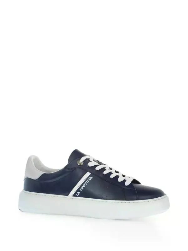 LA MARTINA Logo-print Leather Sneakers