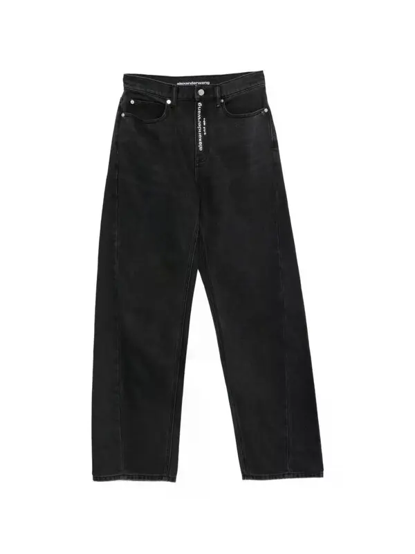 Alexander Wang Logo Embellishment Buttoned Jeans