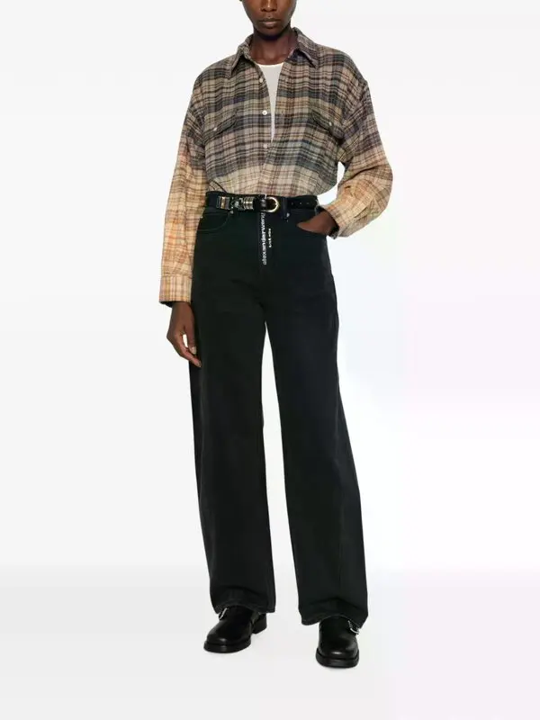 Alexander Wang Logo Embellishment Buttoned Jeans