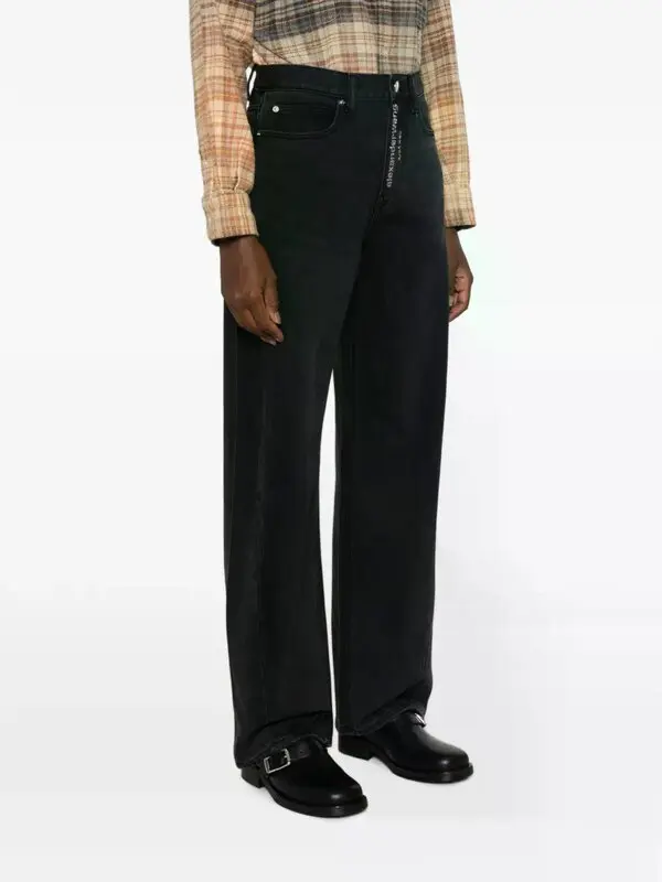 Alexander Wang Logo Embellishment Buttoned Jeans