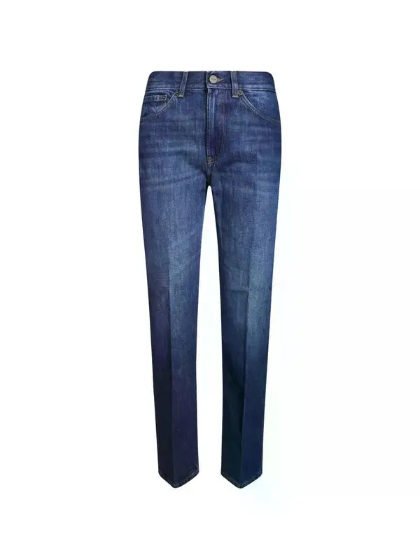 DONDUP Logo-plaque Straight-leg Jeans