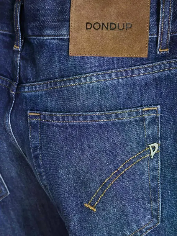 DONDUP Logo-plaque Straight-leg Jeans