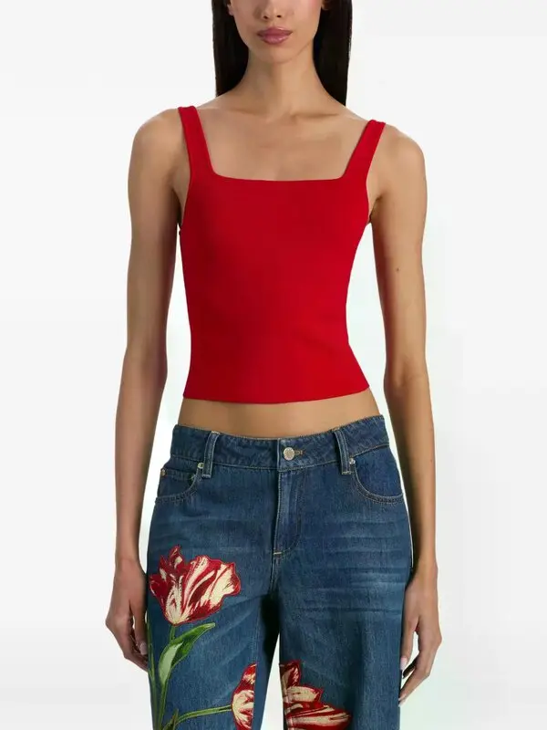 Alice + Olivia Devin Square-neck Top