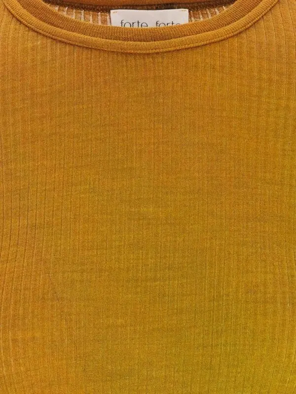 FORTE_FORTE Ribbed-knit Long-sleeve Sweater