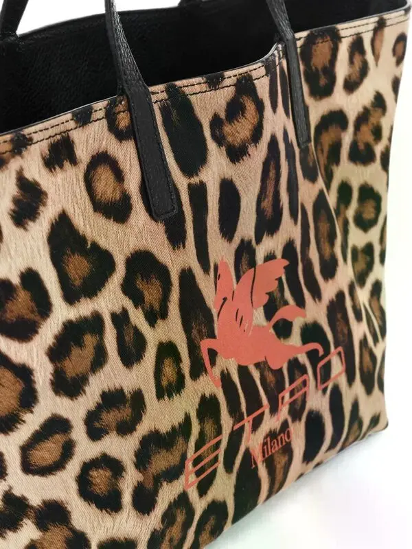 Etro Reversible Pebbled Leather Tote Bag