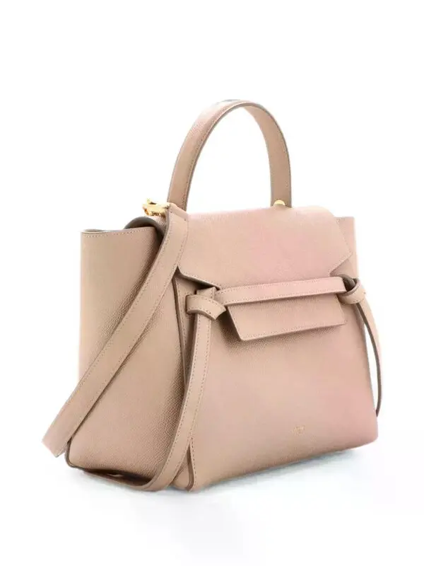 Celine Belt Bag Textured Leather Micro Satchel