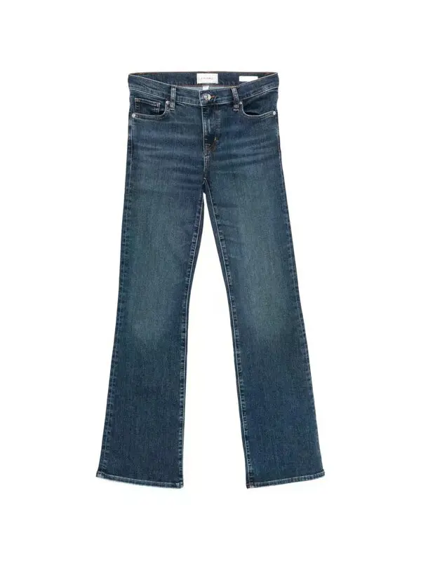 FRAME The Rodeo Washed Flared Denim Jeans