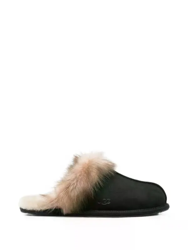 UGG Shearling Trim Slip-on Slippers