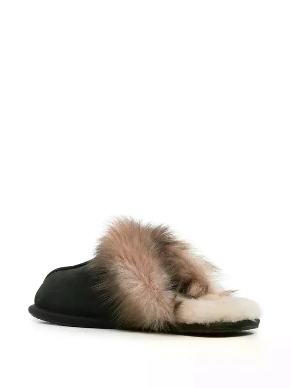 UGG Shearling Trim Slip-on Slippers