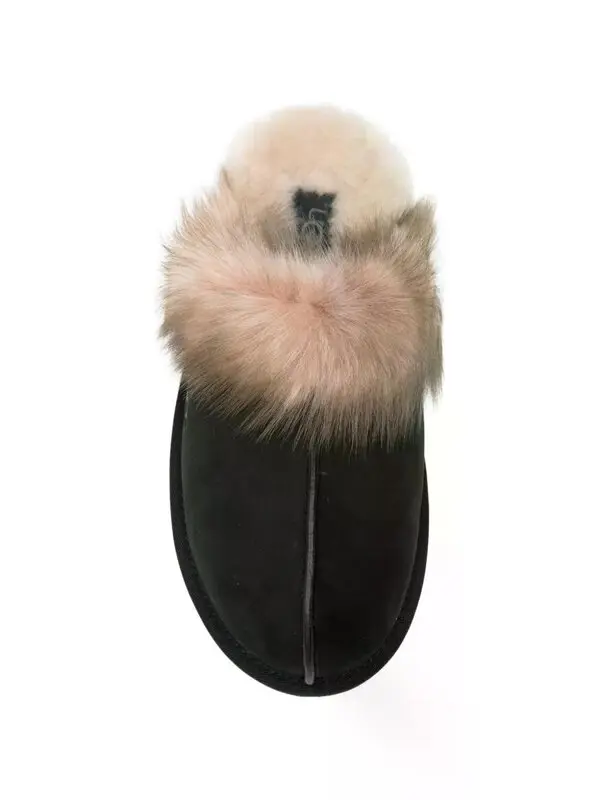 UGG Shearling Trim Slip-on Slippers