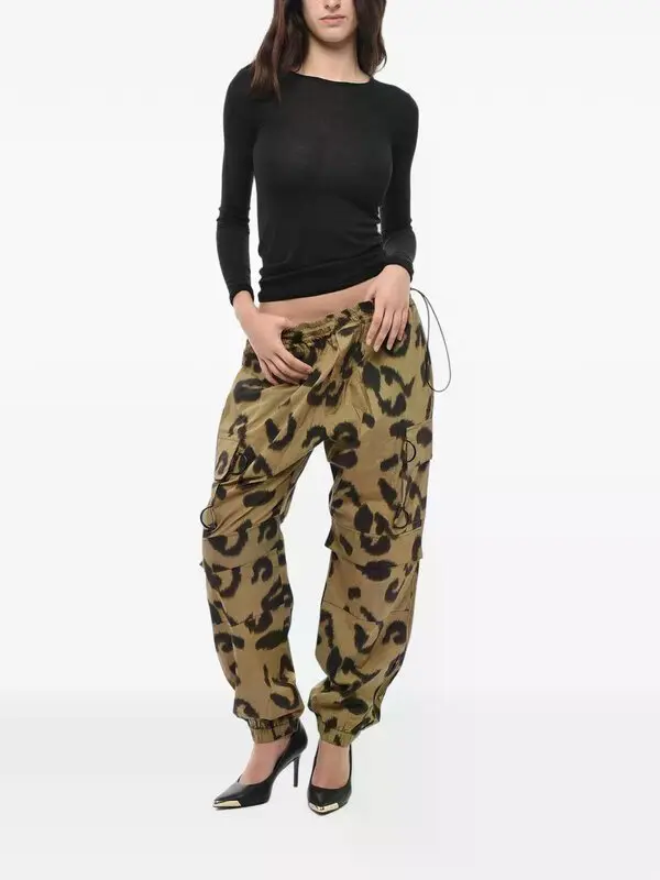 Stella McCartney Taylor Animal Print Cargo Pants
